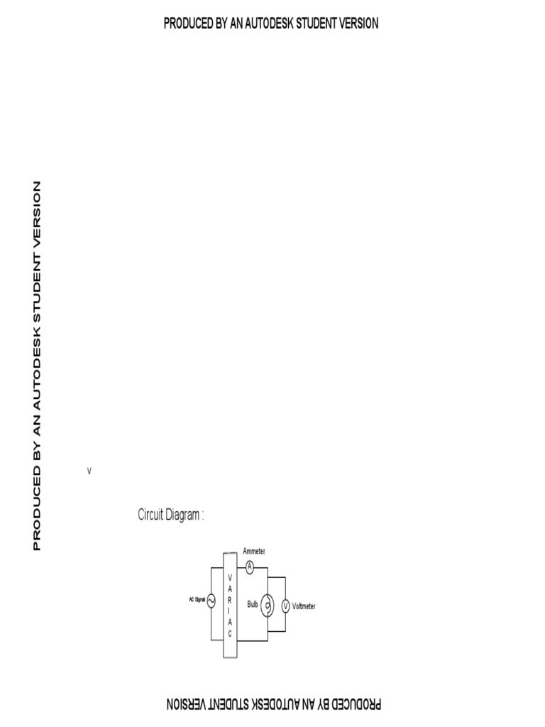 Circuit Diagram:: AC Signal | PDF