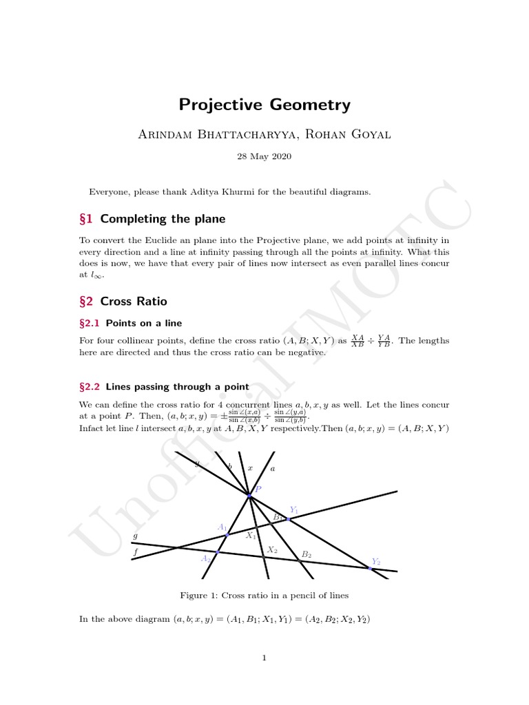 Imotc: Projective Geometry | Download Free PDF | Triangle | Circle