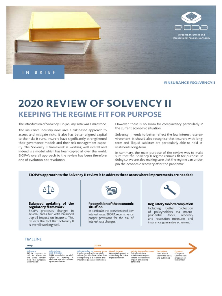 Factsheet - Overview On EIOPA's Opinion On The 2020 Review of Solvency ...