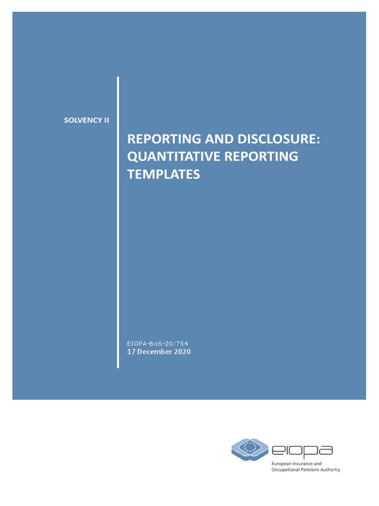 Report On Quantitative Reporting Templates - PDF - EN | PDF ...