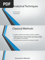 Classification of Analytical Methods | PDF | Analytical Chemistry ...