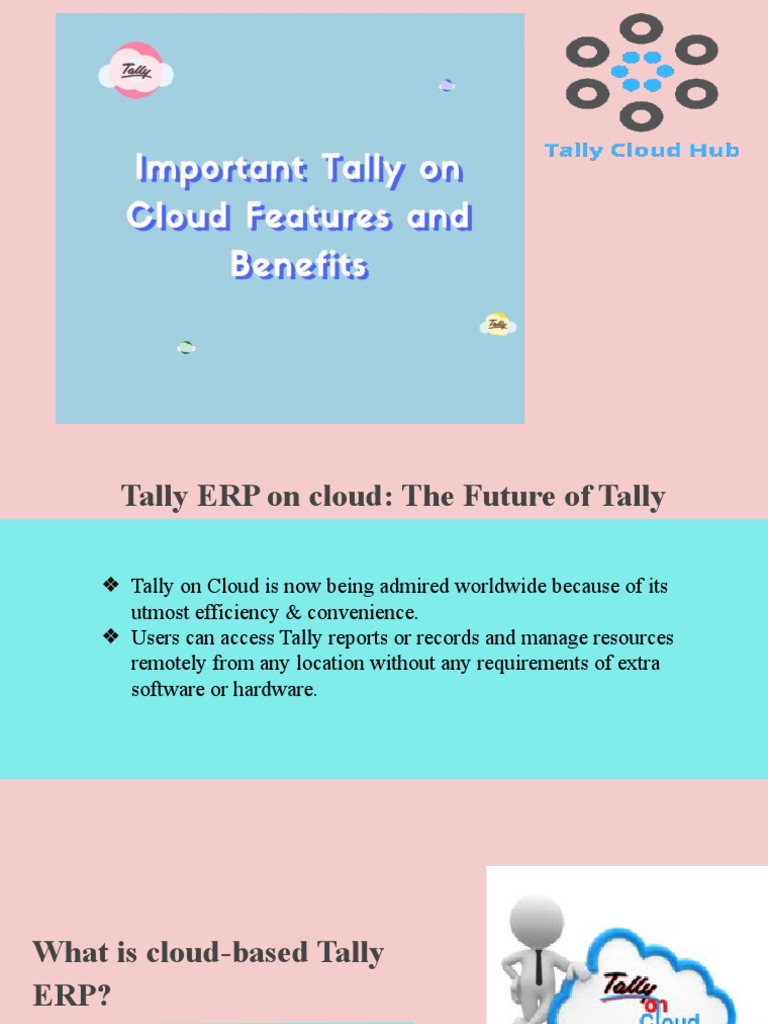 Tally ERP On Cloud - The Future of Tally | PDF | Cloud Computing | Enterprise Resource Planning