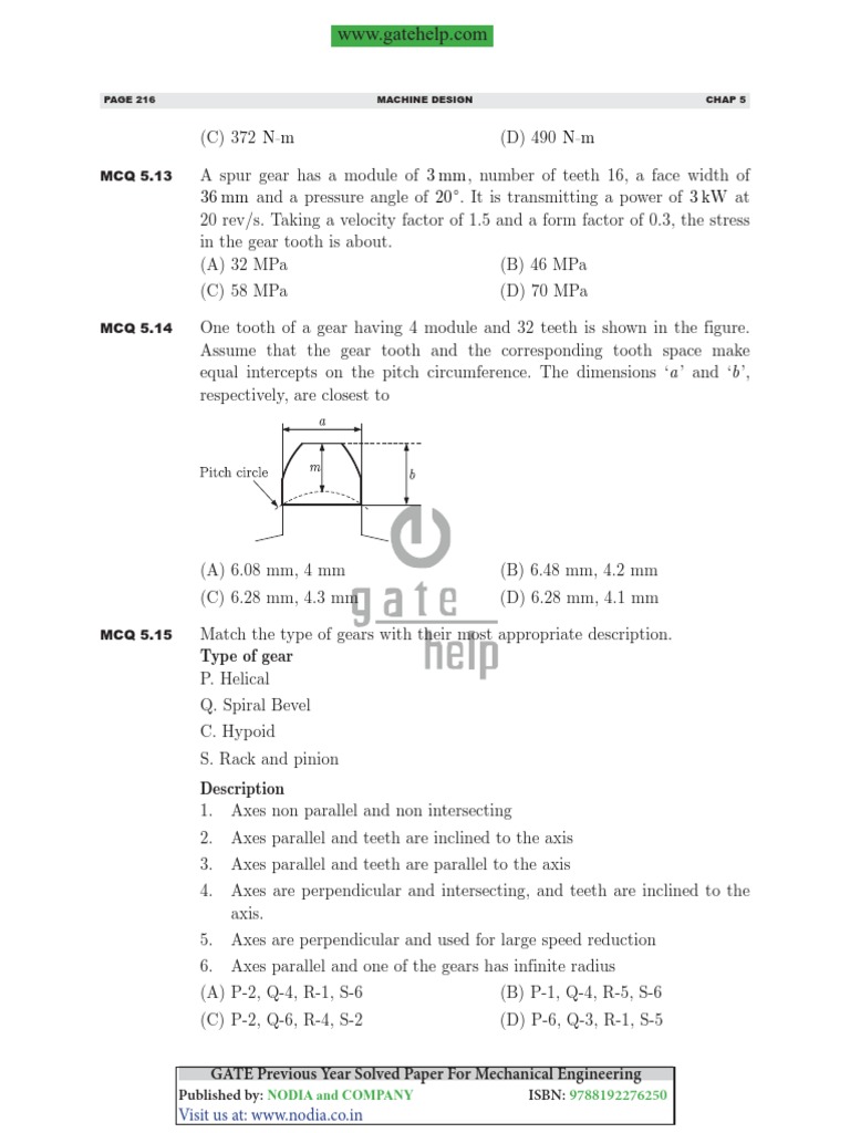 NM NM 3 MM 36 MM 20 C 3 KW: Type of Gear | PDF | Teaching Methods & Materials