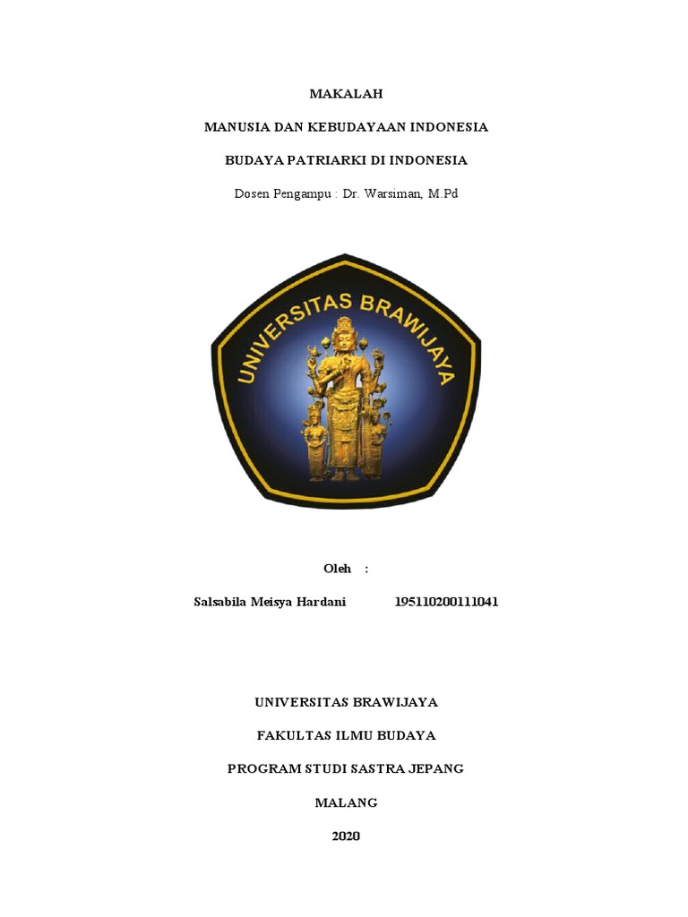 Budaya Patriarki di Indonesia: Analisis dan Solusi | PDF