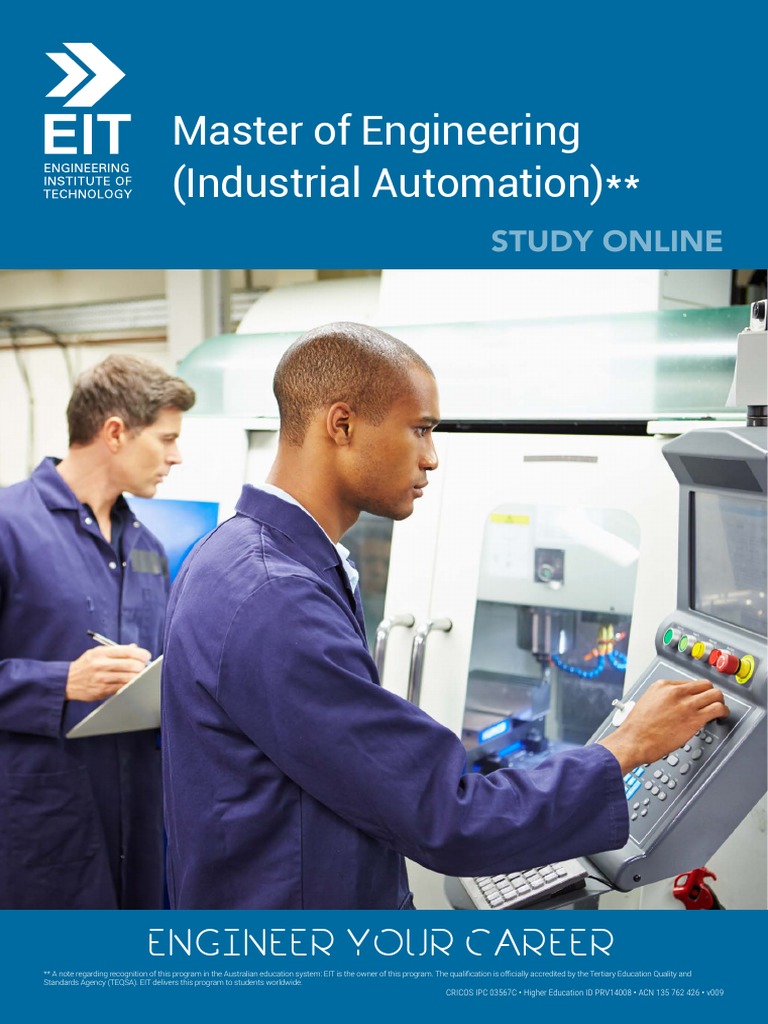 Master of Engineering (Industrial Automation) : Engineer Your Career ...