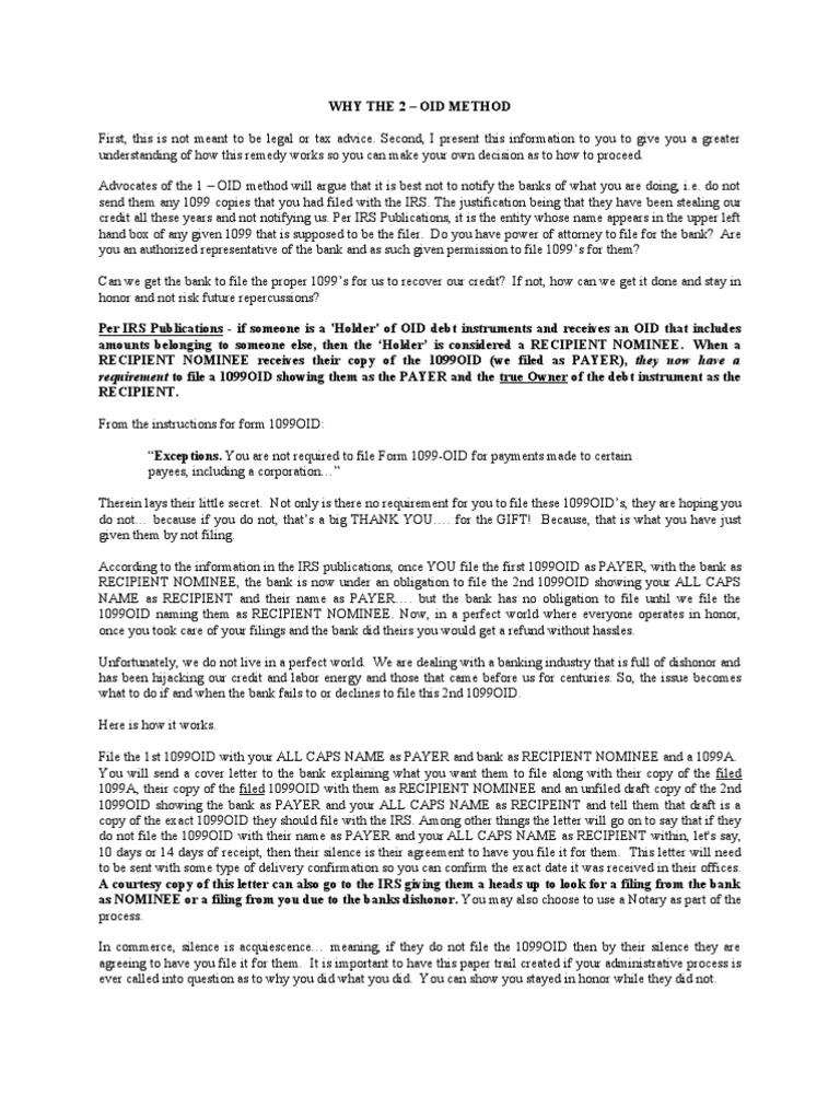 Understanding the 1099-OID Process | PDF | Payments | Credit Card