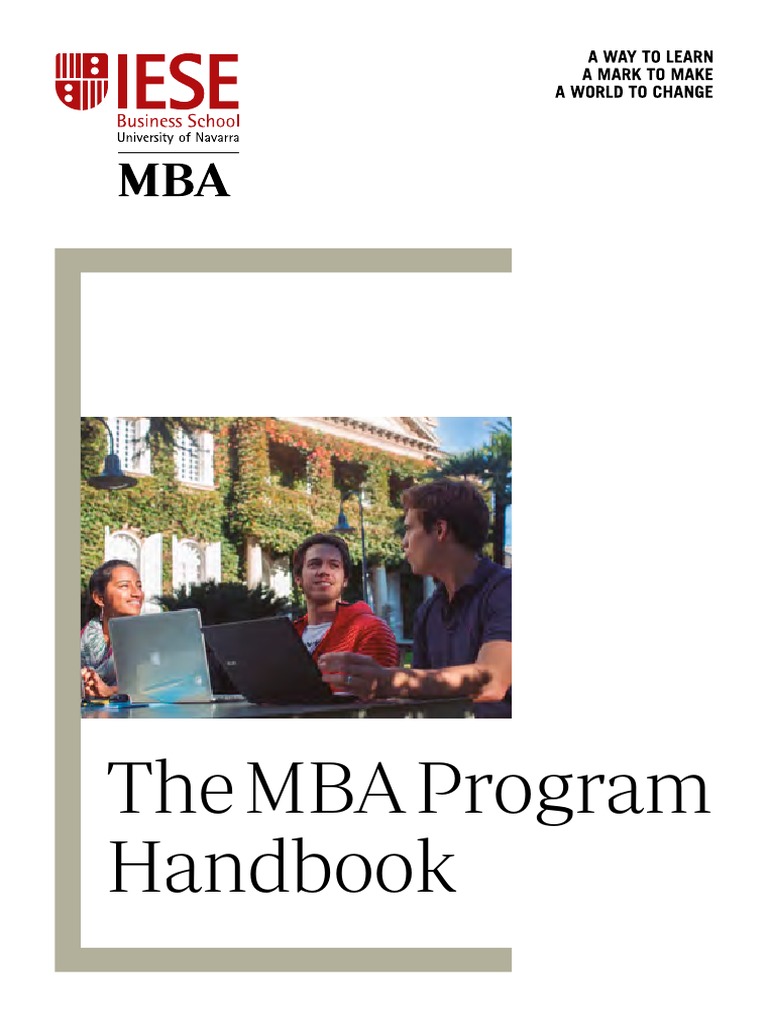 The MBA Program Handbook | PDF | Master Of Business Administration ...