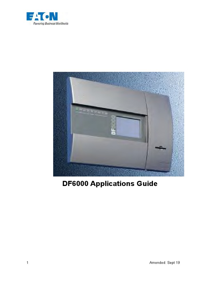 Eaton Fire df6000 Application Fault Finding Guide 221019 | PDF | Input ...