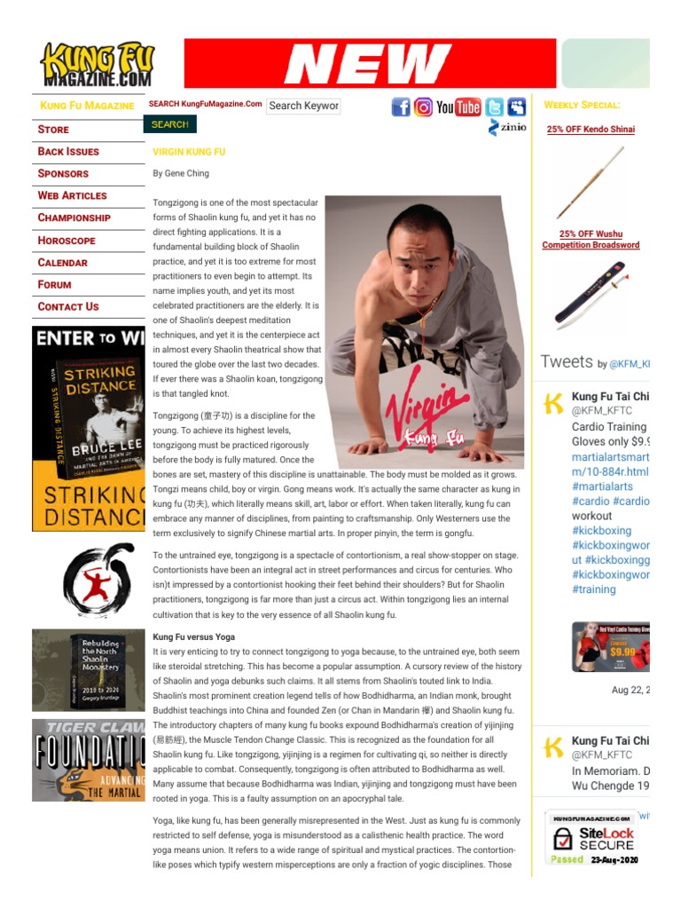 Shaolin Training Sequence Welcome To KungFuMagazine | PDF