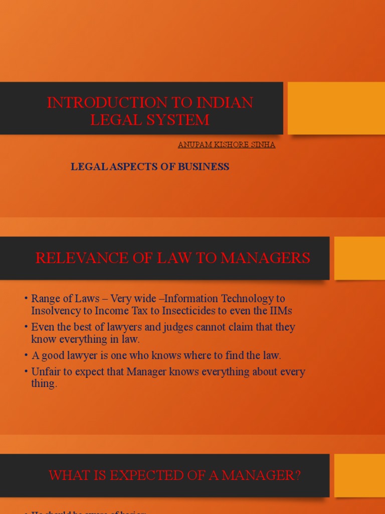 Introduction To Indian Legal System | PDF | Signature | Supreme Court ...