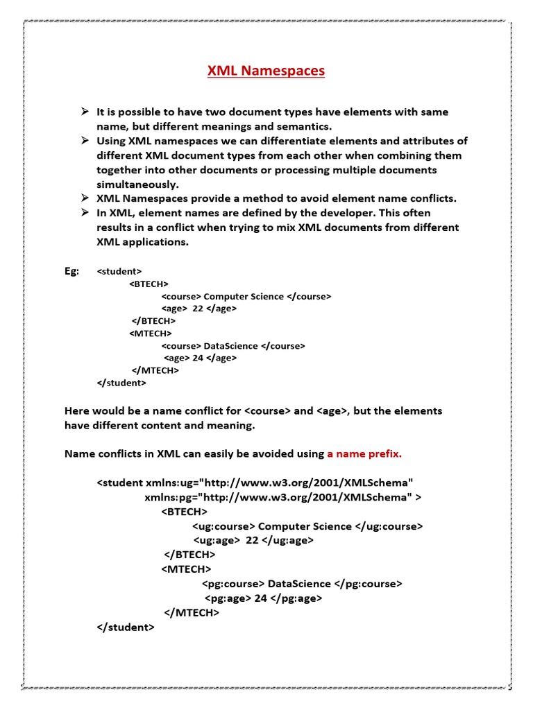 XML Namespaces | PDF