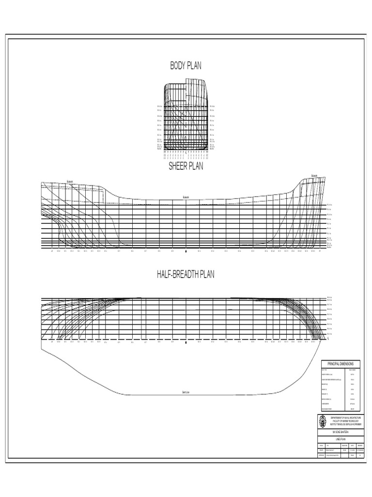 Body Plan: Principal Dimensions | PDF | Naval Architecture | Heavy Industry