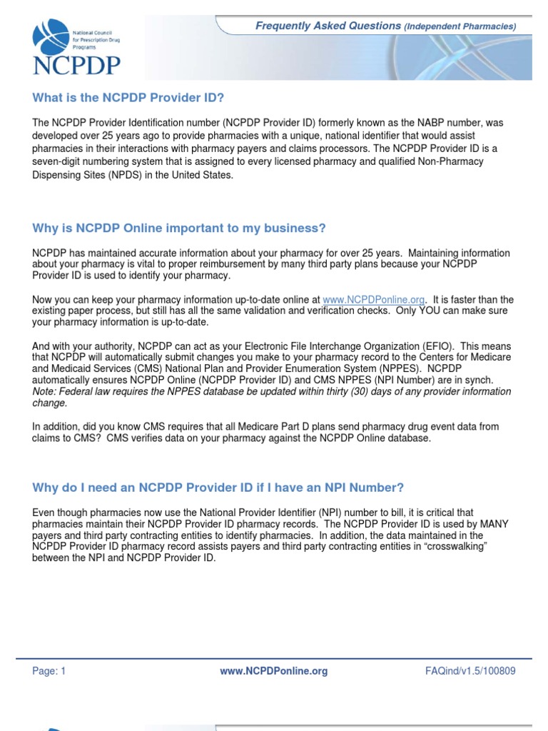 NCPDP Pharmacy Drug Claims | PDF | Information Technology Management ...