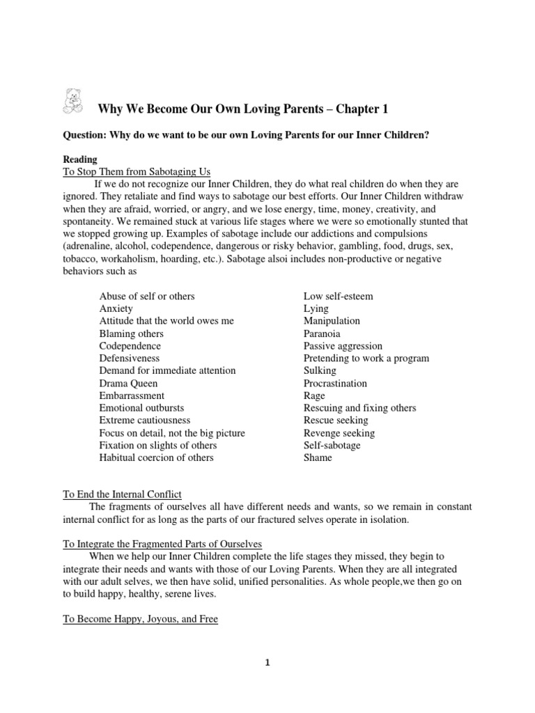 Reparenting 1 10 | PDF | Parenting | Relationships