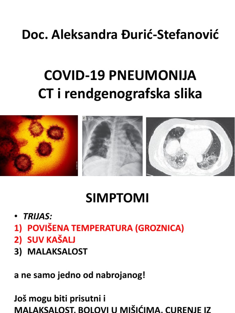 Covid-19 Pneumonija Radioloska Slika | PDF | Ct Scan | Anthropometry