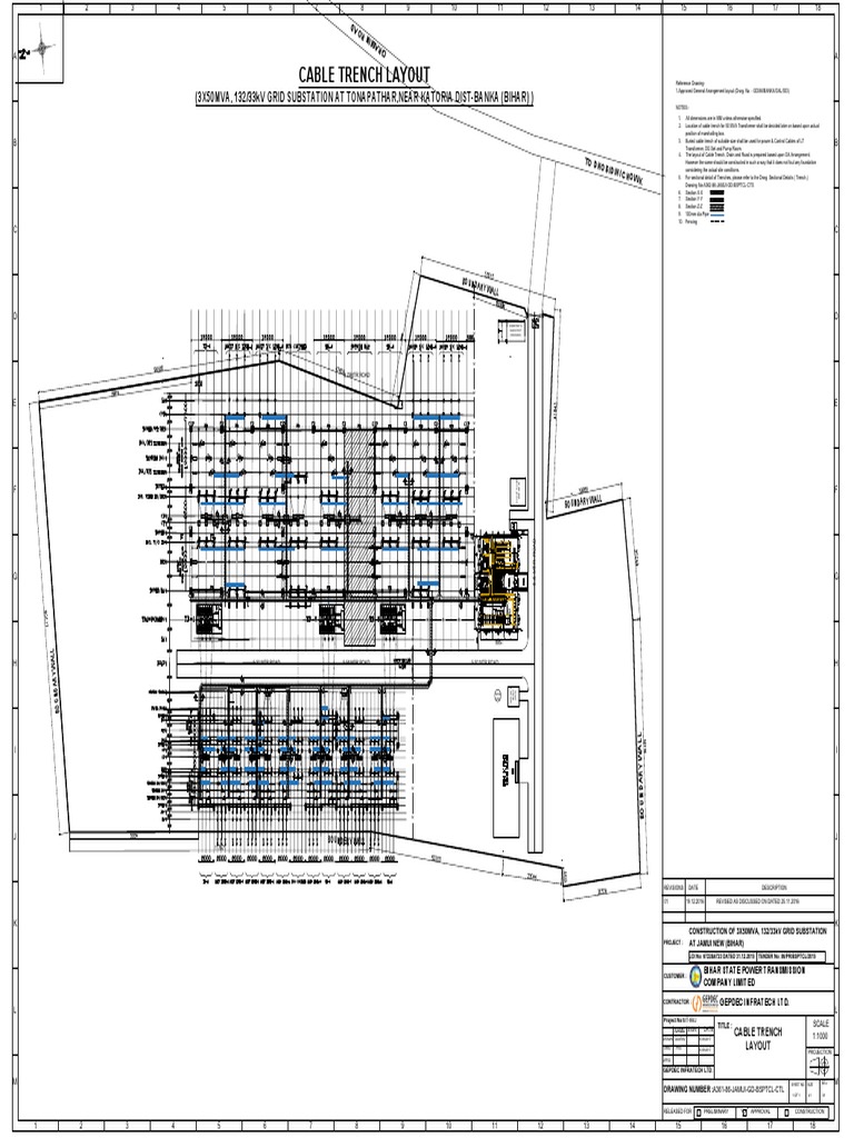 Cable Trenc Layout Jmaui R0-Model | PDF | Electromagnetism | Electric Power