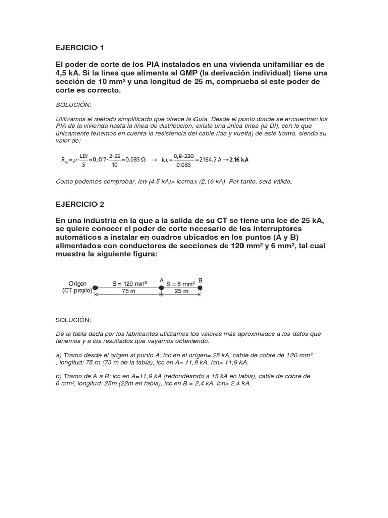 Ejerciciosclase | PDF | Subestacion electrica | Corriente eléctrica