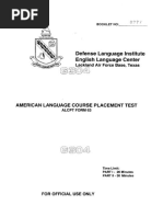 ALCPT Forms 1 to 100 Overview | PDF | Multiple Choice | Test (Assessment)