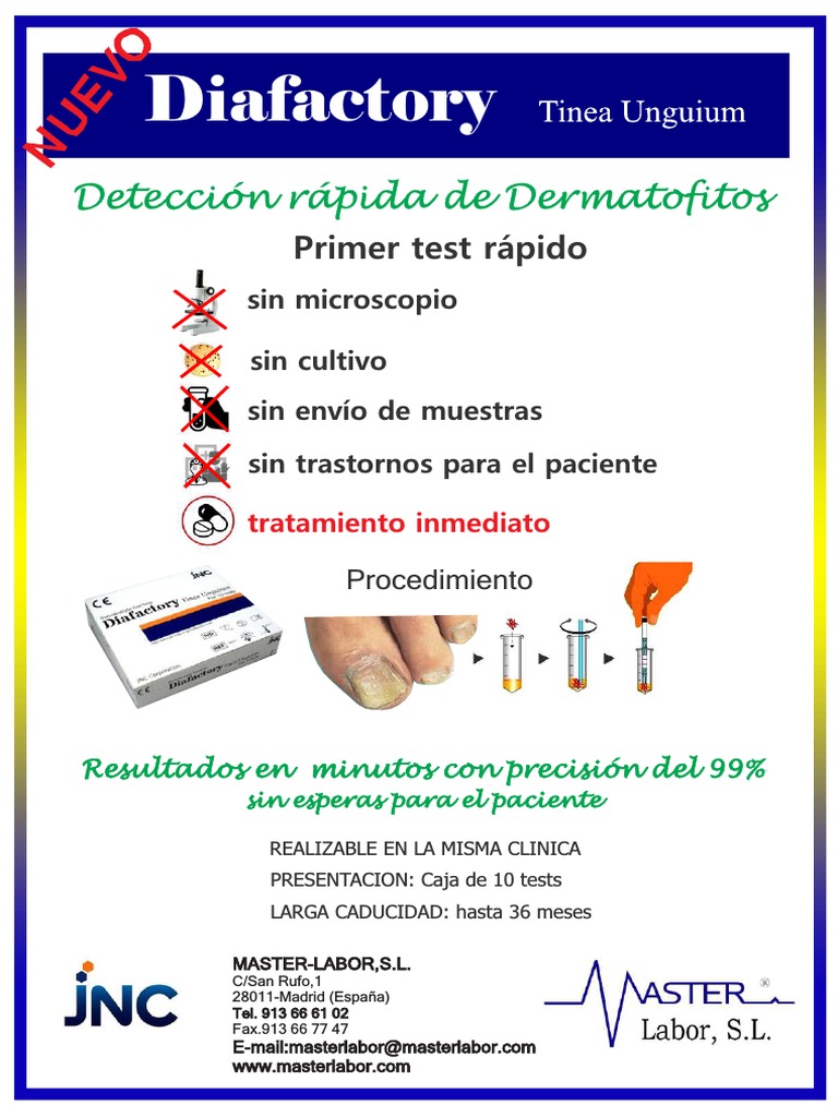 Kit de Prueba Diafactory para Tinea Unguium | PDF | Inmunología | Medicina