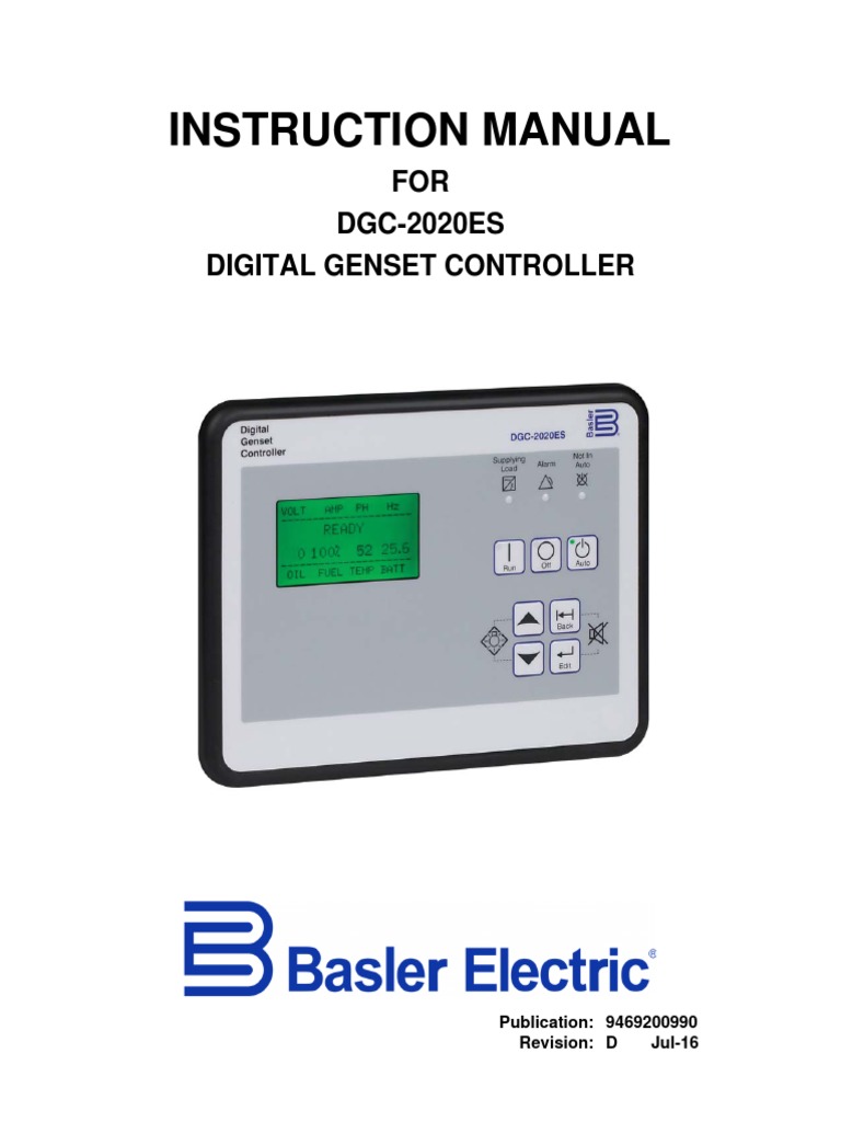 DGC 2020es Digital Genset Controller Manual PDF | PDF | Mains Electricity | Liquid Crystal Display