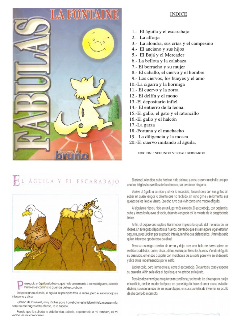 Fabulas La Fontaine - 19 PDF | PDF