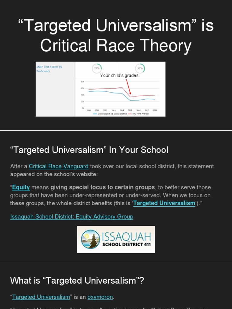 "Targeted Universalism" Is Critical Race Theory | PDF | Critical Race ...