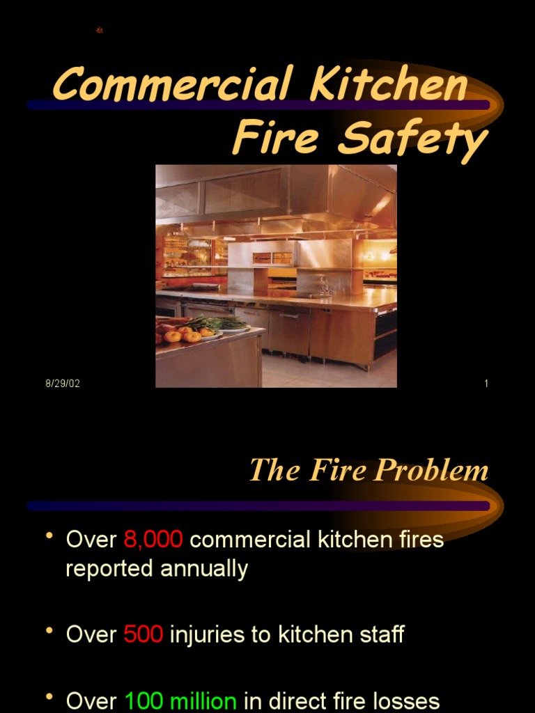 Commercial Kitchen Fire Safety Guide | PDF | Kitchen | Fires