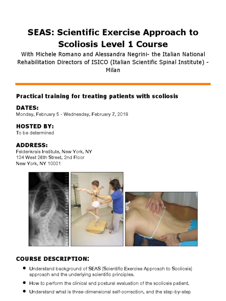 SEAS: Scientific Exercise Approach To Scoliosis Level 1 Course | PDF ...