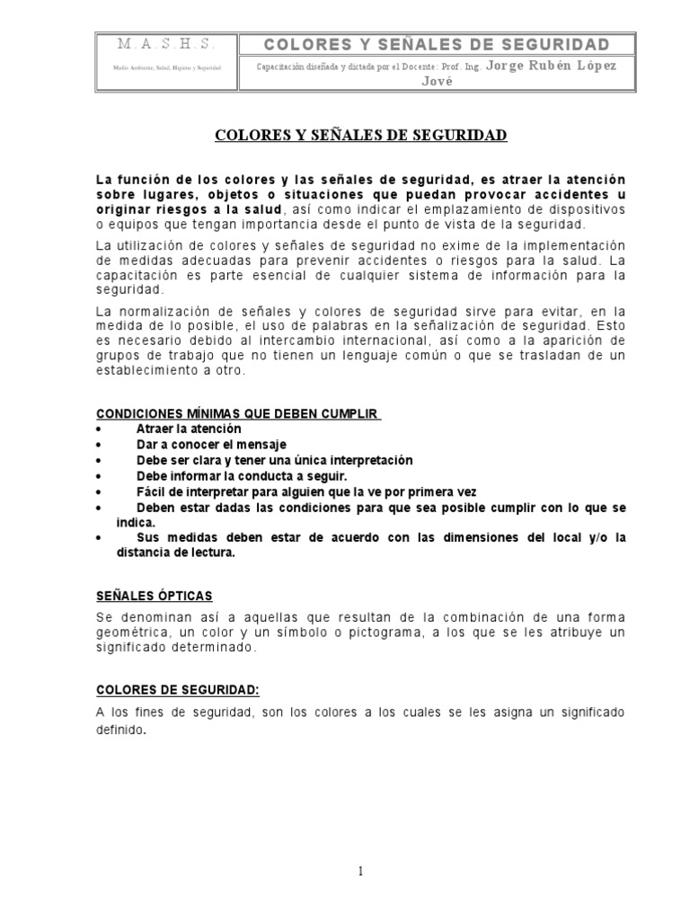 Colores y Senales de Seguridad Iram Def 10 54i | PDF | Verde | Color