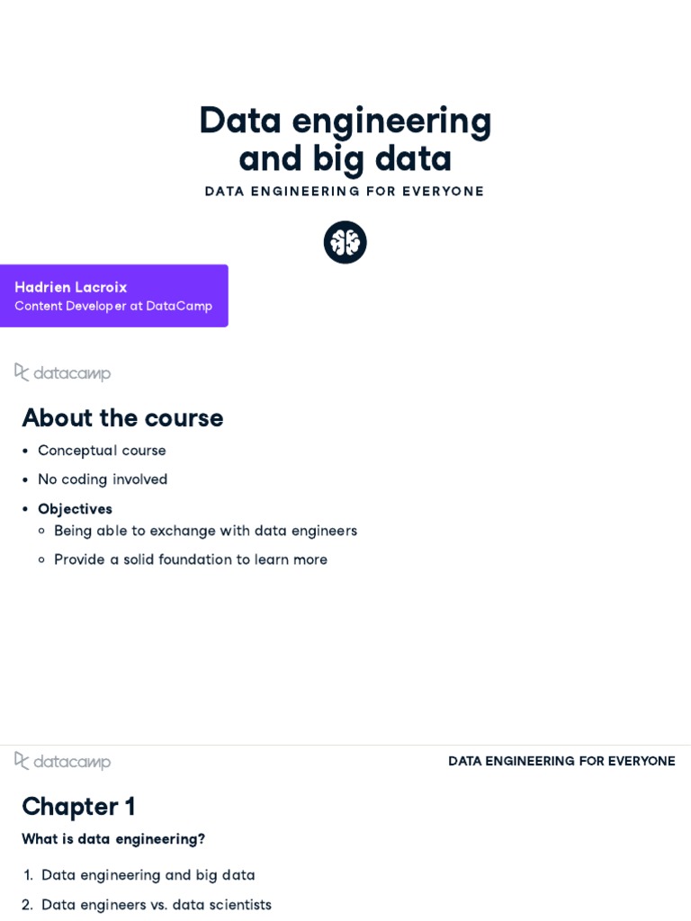 Chapter 1 What Is Data Engineering PDF | PDF | Big Data | Business
