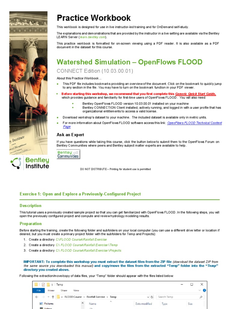 OpenFlows FLOOD Quick Start - Watershed Simulation | Download Free PDF ...