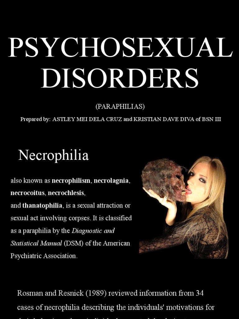 PSYCHOSEXUAL DISORDERS by Diva and Dela Cruz | PDF | Paraphilias ...