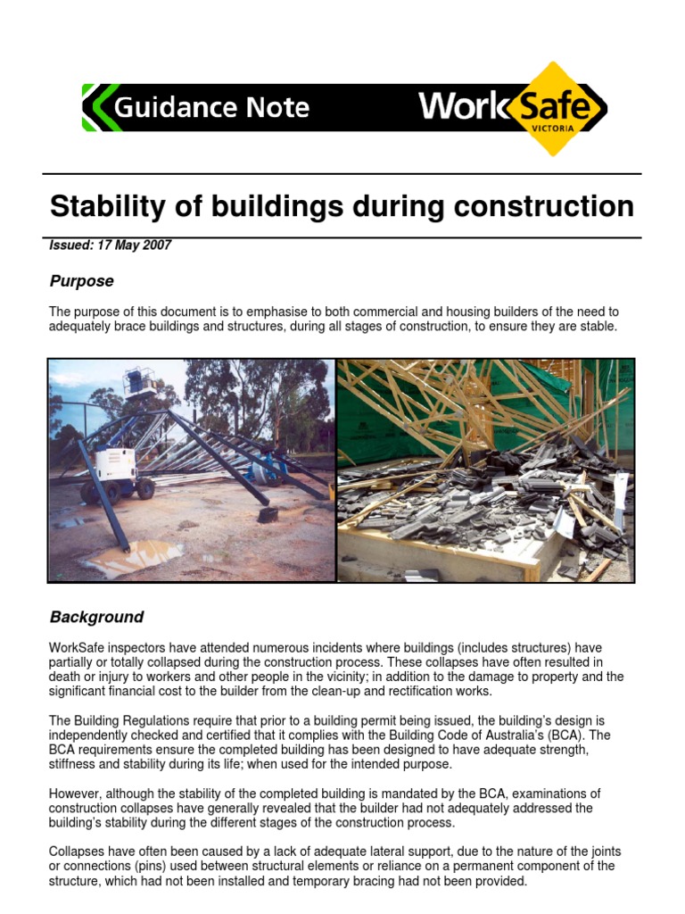 Ensuring Building Stability During Construction | PDF | Occupational ...