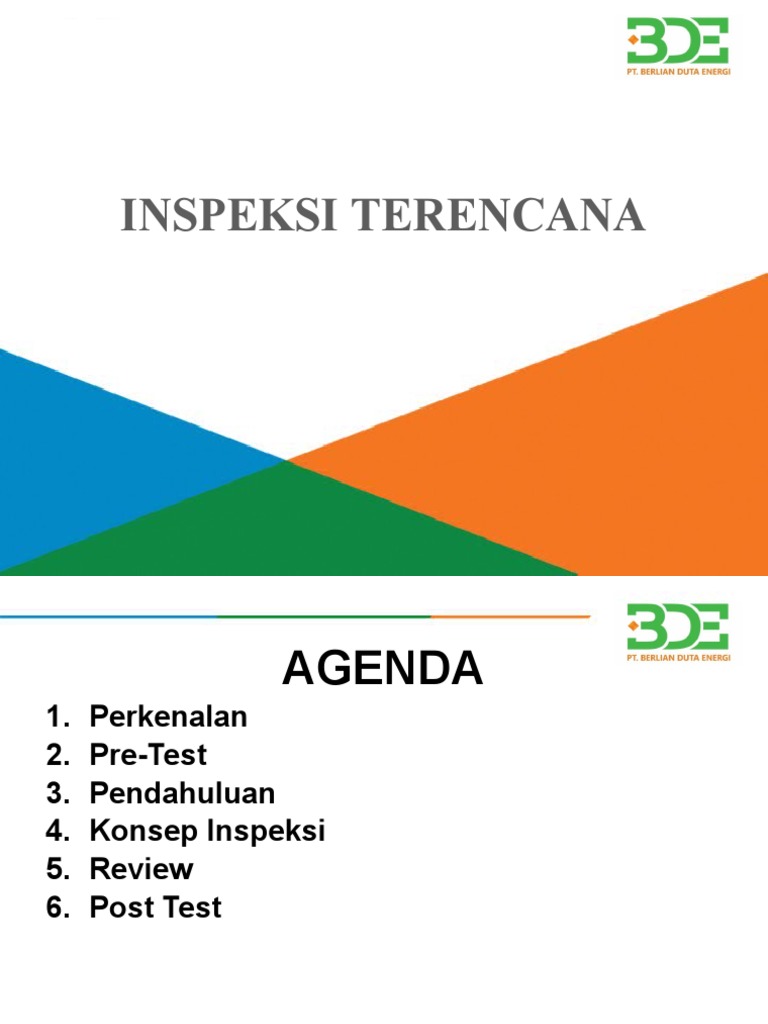 Materi Inspeksi Umum Terencana | PDF | Teknologi & Rekayasa