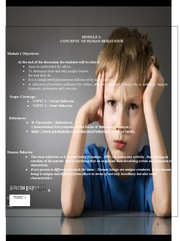 Crim 3 First Week Module 1 | PDF | Behaviorism | Behavior