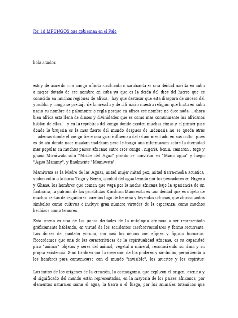 Re: 16 MPUNGOS Que Gobiernan en El Palo | PDF | África | República ...