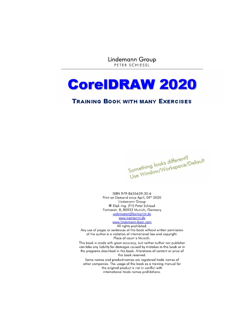 CorelDRAW 2020 - Training Book With Many Exercises | PDF | Graphics ...
