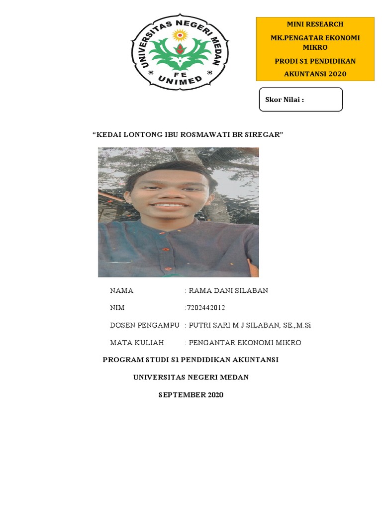 3.mini Riset Pengantar Ekonomi Mikro | PDF