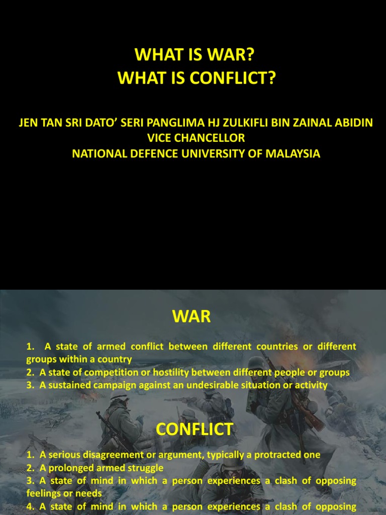 What Is War? What Is Conflict? | Download Free PDF | Carl Von ...