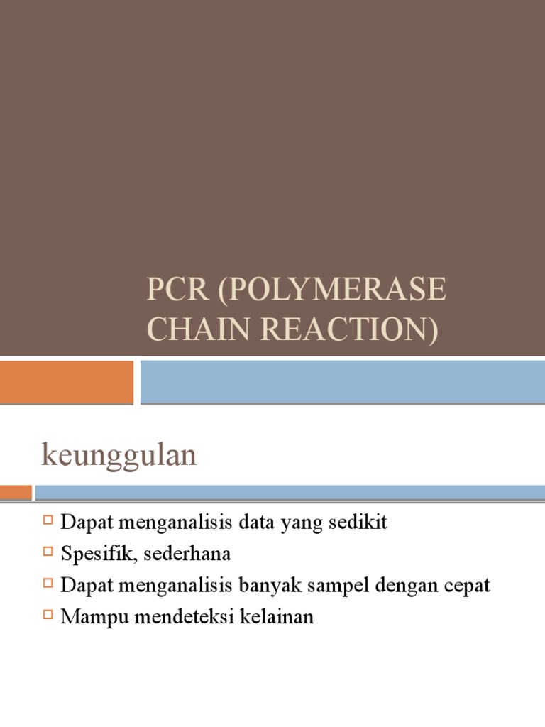 PCR (Polymerase Chain Reaction) | PDF