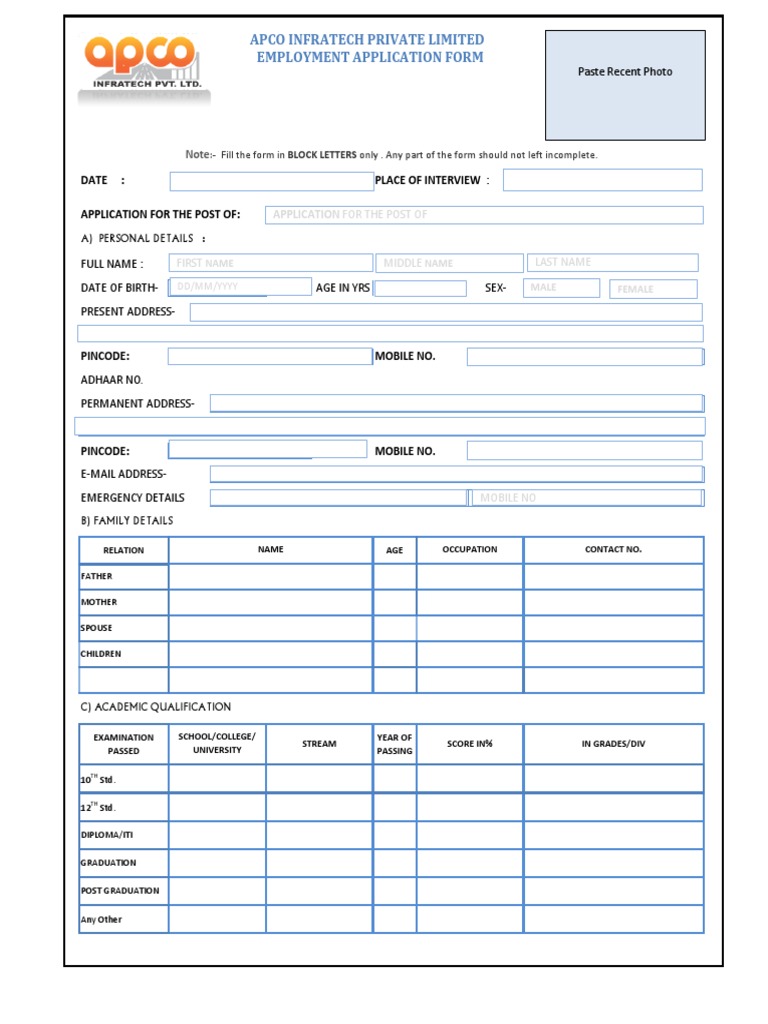 JOB APPLICATION FORM-Online | PDF | Government | Justice