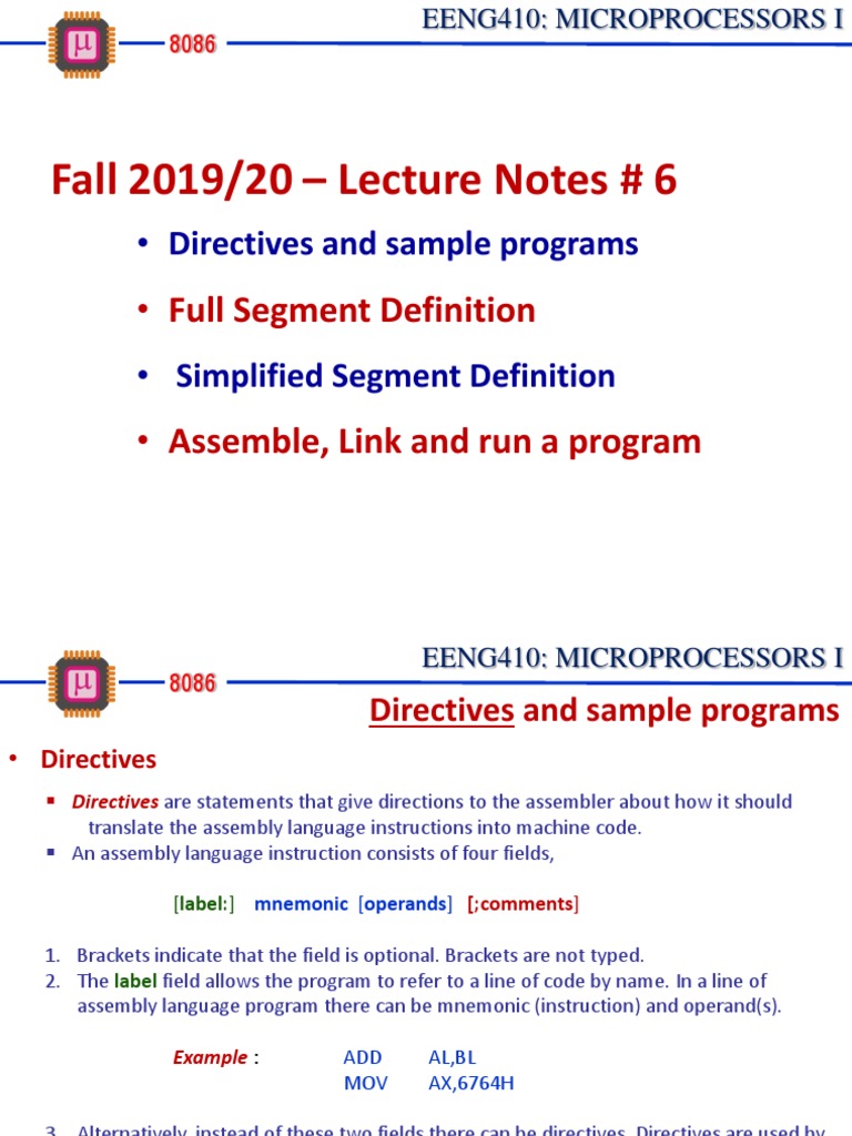 Microprocessor Programming Guide | PDF