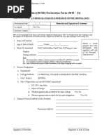 NMC Revised Declaration Form (Faculty & Residents) | PDF | Doctor Of ...