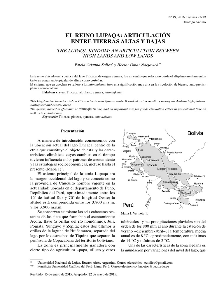 Los Lupacas | PDF | Imperio Inca | Bolivia