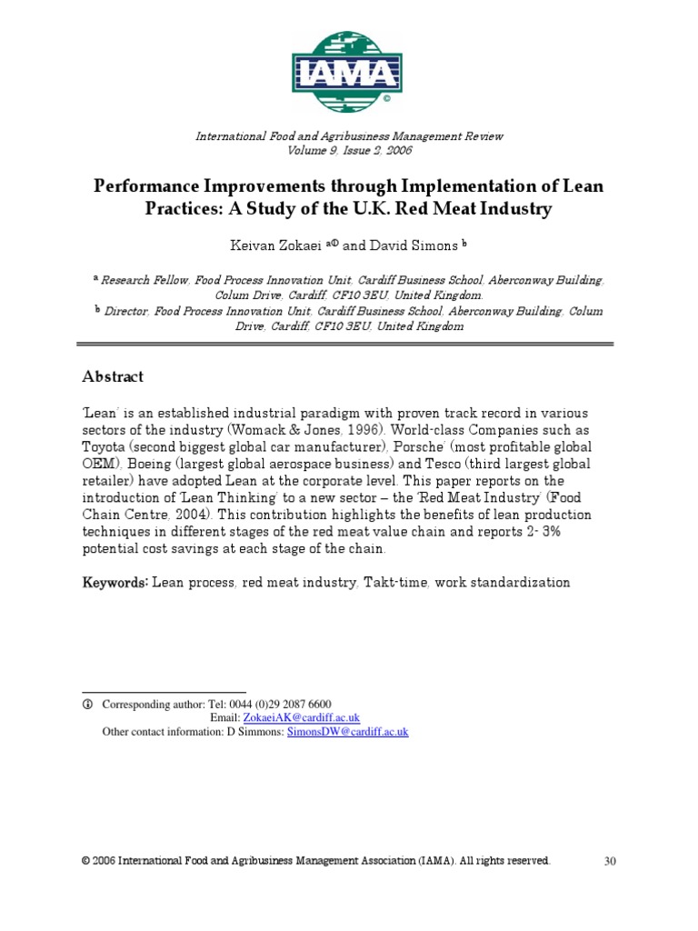 Zokaei Simmons PDF | PDF | Lean Manufacturing | Value Chain