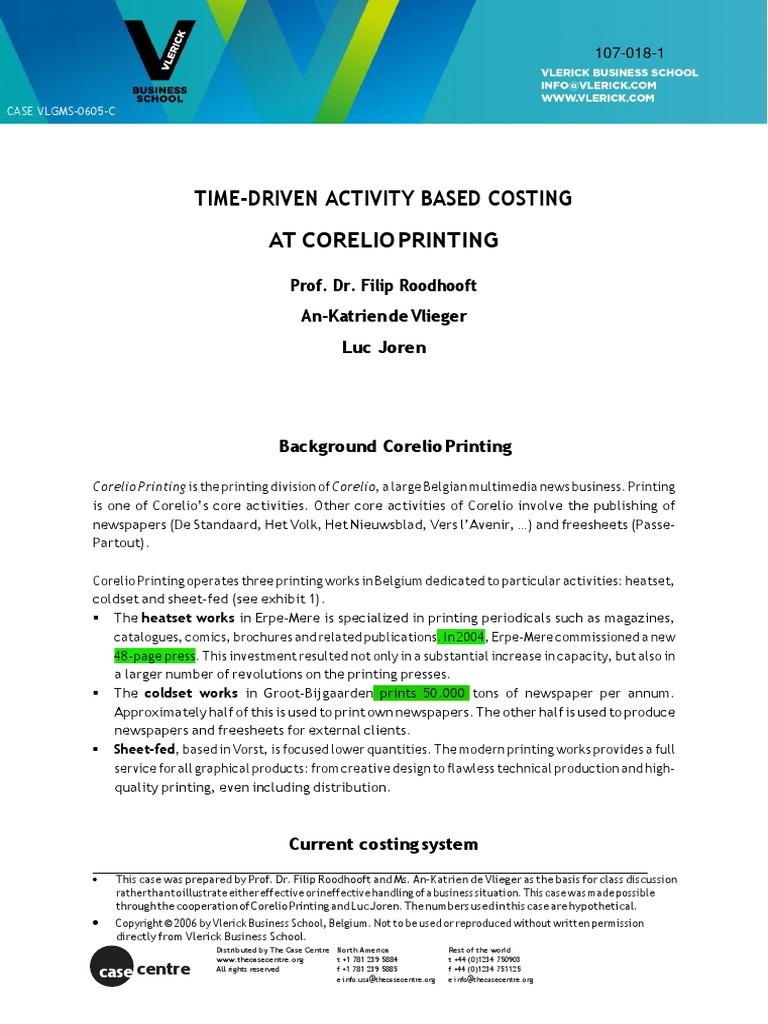 ABC Case | PDF | Speed | Paper And Packaging Product