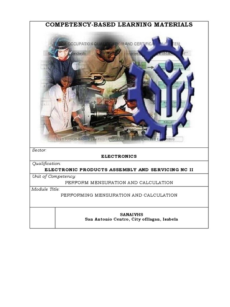 Grade 8 Perform Mensuration CBLM SLM LAS | PDF | Technology & Engineering
