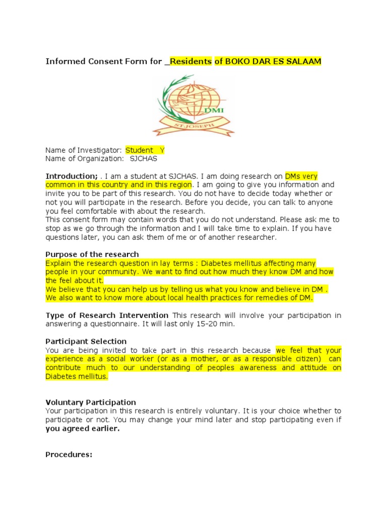 Informed Consent Form With Certificate 2020 | PDF | Question | Cognition
