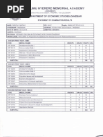 BA Marksheet | PDF