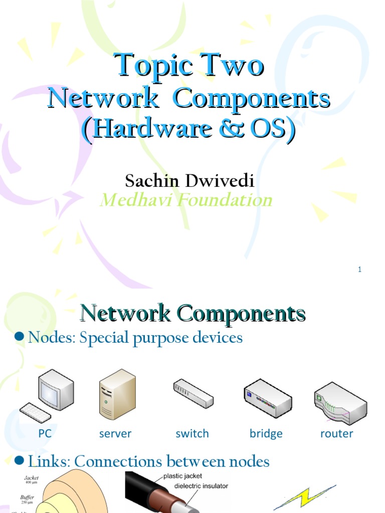 Network Componenets PDF | PDF | Duplex (Telecommunications) | Computer Network